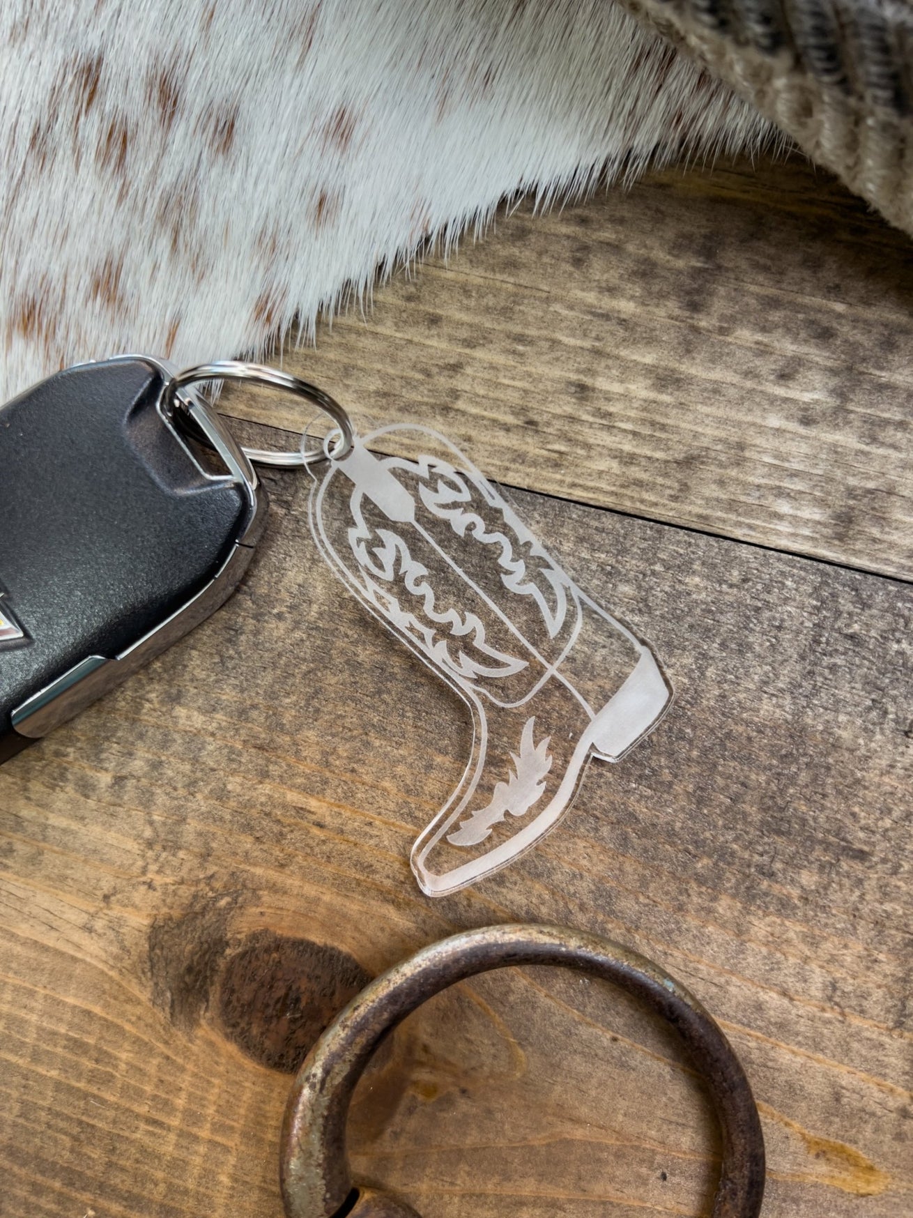 Cowboy Boot Keychain – Lunabelle West